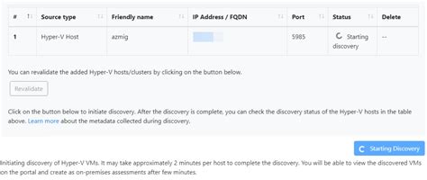 Azure Migrate Source Validation Of A Standalone Non Domain Joined Hyper V Host Fails With Error