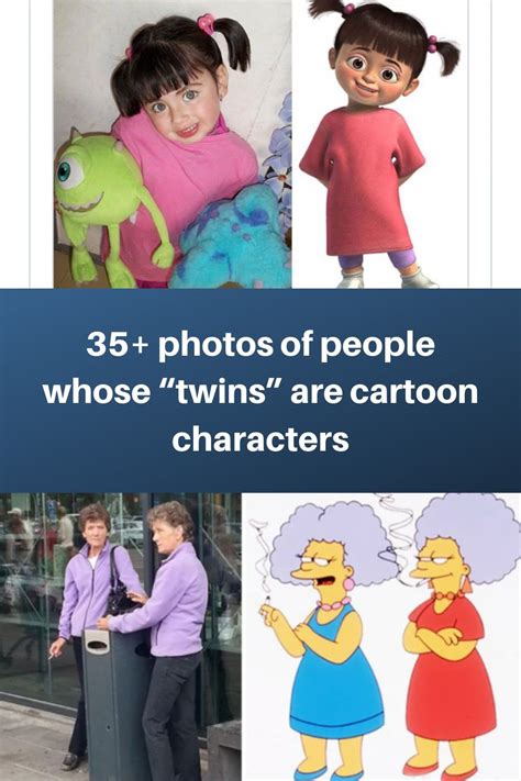 35 Photos Of People Whose Twins Are Cartoon Characters Comic Book