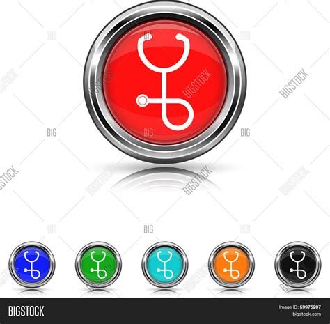 Stethoscope Icon Vector And Photo Free Trial Bigstock