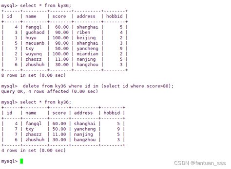 Mysql 高级语句（二） Csdn博客