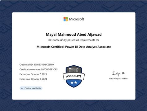 mayal mahmoud on linkedin microsoft powerbi dataanalyst certification achievementunlocked…