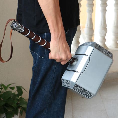 Thor Hammer Metal Thor Mjolnir Thor Cosplay 1 1 Scale Movie Etsy