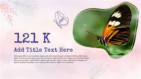 Butterfly Powerpoint Themes Slide Free Download Slidekit
