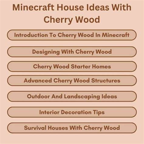 Minecraft House Ideas With Cherry Wood Dream Builds