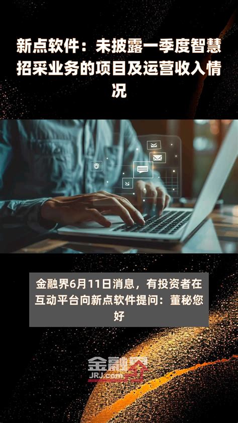 新点软件：未披露一季度智慧招采业务的项目及运营收入情况快报凤凰网视频凤凰网