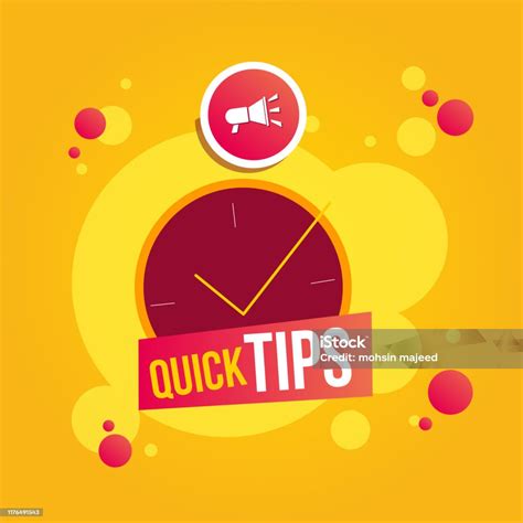 빠른 팁 평면 디자인과 현대 유용한 팁 구성 벡터 일러스트 레이터 0명에 대한 스톡 벡터 아트 및 기타 이미지 0명 교육