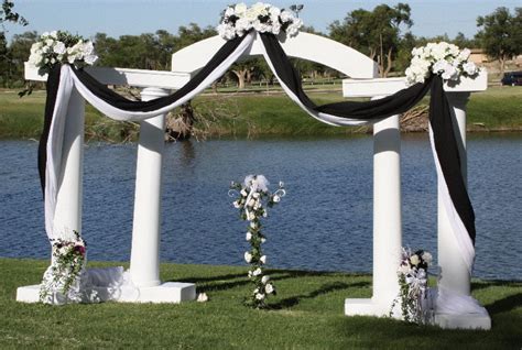 Smooth White Column Set Lubbock Event Rentals