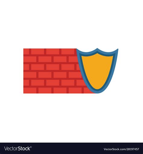 Firewall Icon Simple Element From Security Icons Vector Image