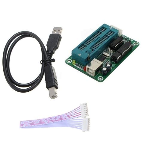 K150 Usb Automatic Develop Microcontroller Programmer With Icsp Cable Body Width 4 Mm