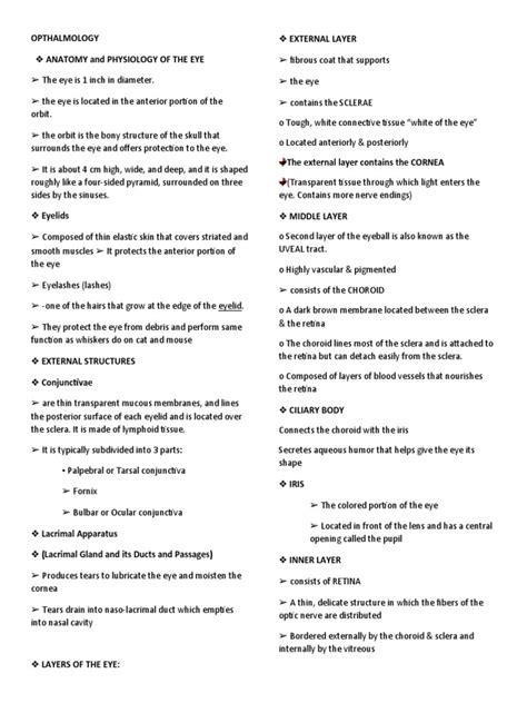 Opthalmology Pdf Ear Human Eye