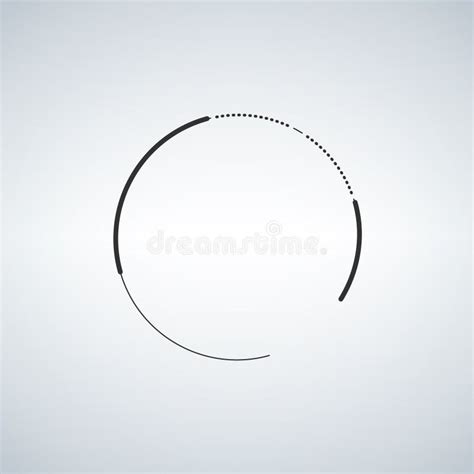 Dashed And Line Circle Stock Illustration Illustration Of Data 105359167