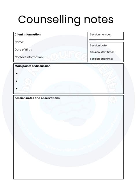 Counselling Notes Therapist Notes Counselling Notes Template Etsy Australia