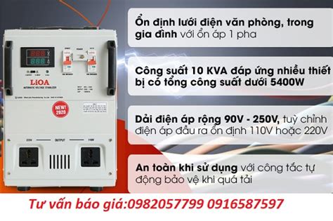 Ổn áp Lioa 3kw Dải 90v 50v Mã Dri 3000ii Lioa 3 Ký 3kva 220v 110v