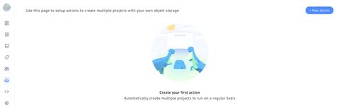 actions automating projection creation