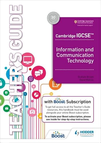 9781398318533 Cambridge Igcse Information And Communication Technology Teachers Guide With