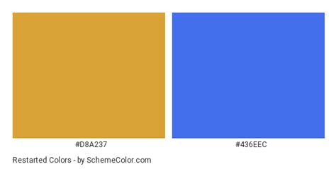 Restarted Color Scheme Blue