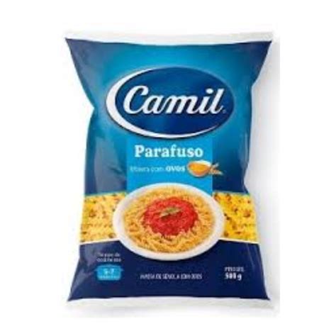 Macarrao Camil Ovos 500g Parafuso Tateno Supermercado