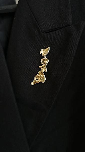 Ingot Organic Shape Brooch By Rita Gobin Artwork Archive