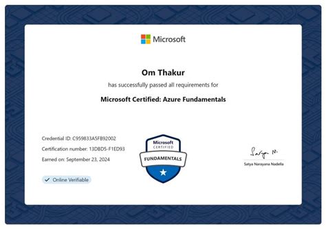 Om Thakur On Linkedin Azure Microsoftcertified Cloudcomputing Az900 Certification… 14