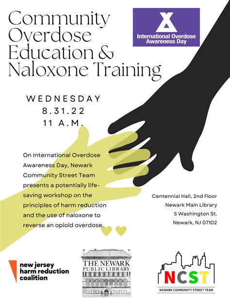 Community Overdose Education And Naloxone Training Newark Public Library