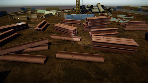 Realistic Modern Construction Site Asset Package