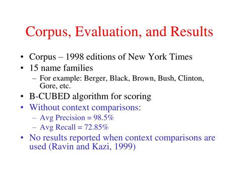 Ppt Introduction To Cross Document Coreference Powerpoint