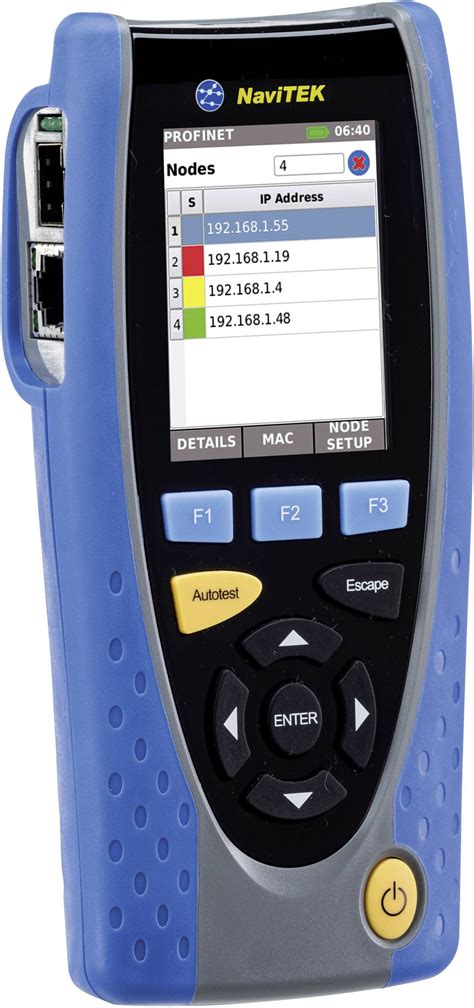Ideal Networks Navitek Ie Profinet Tester Kabeltester Netwerk Conradnl