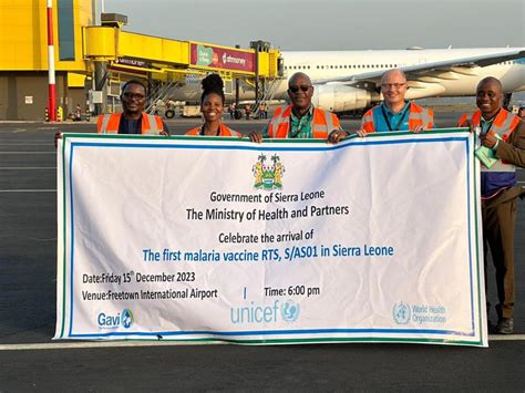Sierra Leona Recibe Un Envío Histórico De Vacuna Contra La Malaria
