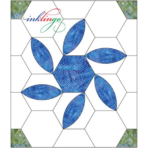 Printable Hexagon Quilt Pattern Ph