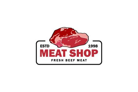 Meat Logo Badge Template Design Vector Graphic By Muhammad Rizky