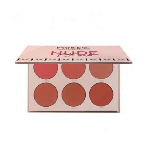 Make Over 22 Palette Blush Nude Cheek 6 Colour Whites