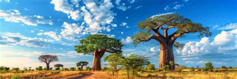 Baobab Tree Africa Landscape Madagascar Nature Baobab Trees Copy