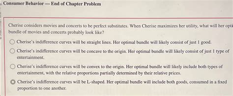 Solved Consumer Behavior End Of Chapter ProblemCherise Chegg