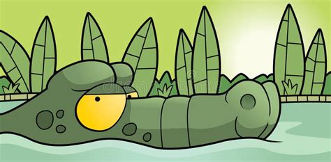 Alligator Swamp Stock Vector Illustration Of Marsh Crocodile 10089818