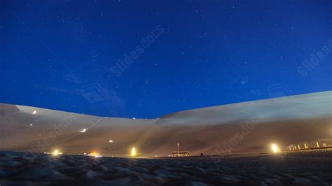 Night Mountain Chart Starry Desert Class Powerpoint Background For Free