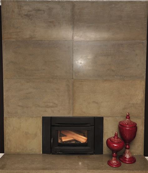 Mode Concrete Contemporay Concrete Tiled Fireplace Locally Made In