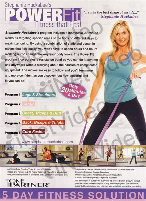 Stephanie Huckabees Powerfit Total Body 5 Dvd Workout Boxset
