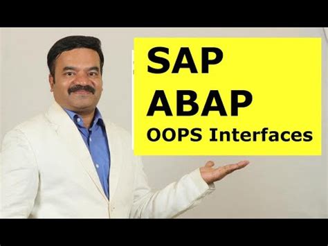 Sap Abap Oops Interface Youtube