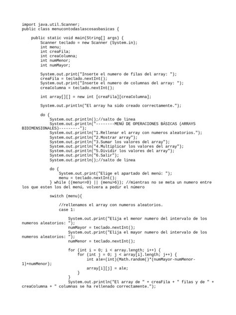 menu de matrices pdf informática datos