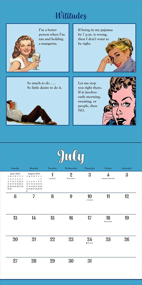 Wititudes 2025 Calendar Nolie Renate