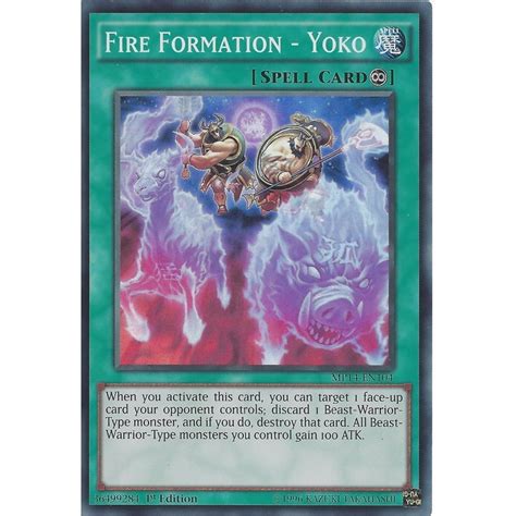 Yu Gi Oh Trading Card Game Yu Gi Oh Fire Formation Yoko Super Rare