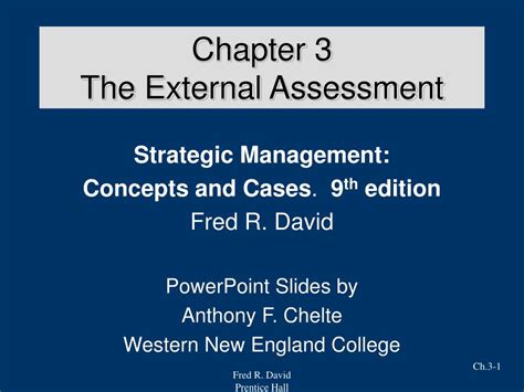 Ppt Chapter 3 The External Assessment Powerpoint Presentation Free