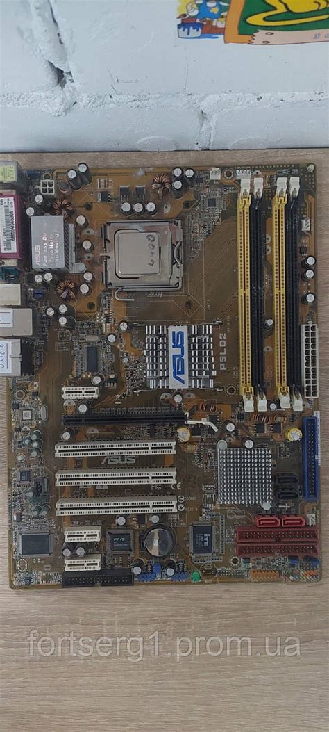 Материнская Плата Asus P5LD2 Socket 775 4 X DDR2 ATX +проц.core 2 Duo ...