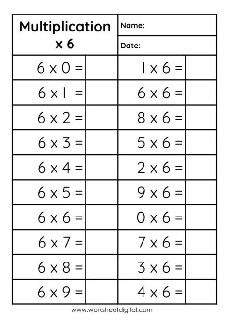 Multiplication Worksheet Digital Teacher Made Resources