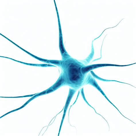 Premium Photo Conceptual Image With Neuron Cell Isolated On White