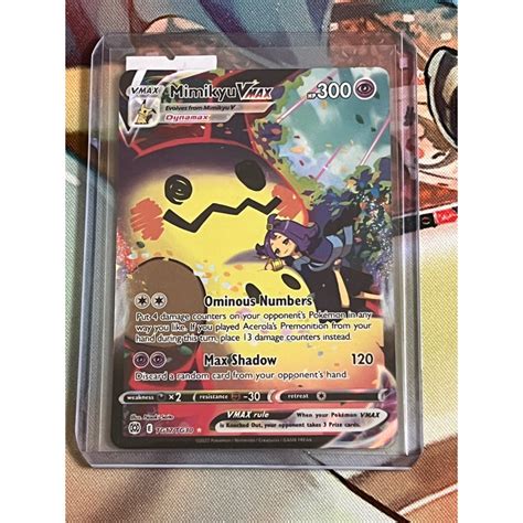 Pokemon TCG SS Brilliant Stars Mimikyu VMAX TG TG Ultra Rare Shopee Malaysia