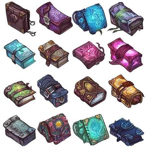 A Sprite Sheet Or Sprite Atlas Of Rpg Magical Style Premium Ai