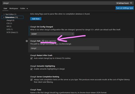 Ability To Alter The Clangdpath Setting In Settingsjson · Issue 175 · Clangdvscode Clangd