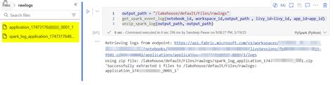 Extracting Spark Event Logs In Fabric For Monitoring And Optimization