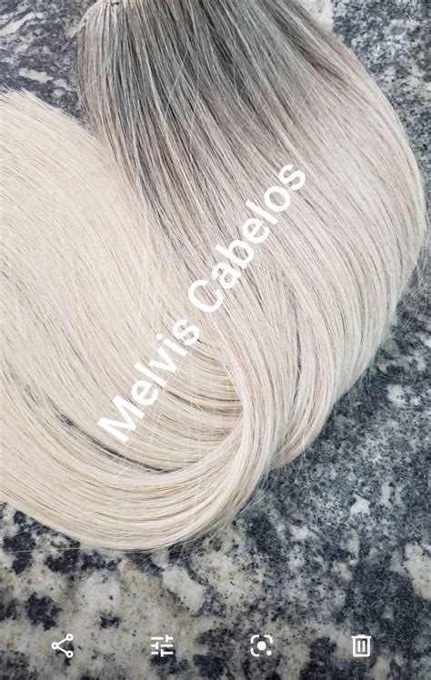 Aplique Tic Tac Cabelo Humano Loiro Mesclado C Ombre Hair 50cm 100gr